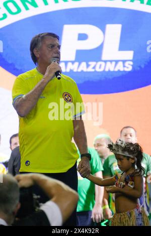 Manaus, Brazil. 03rd May, 2024. candidacy of Federal Deputy Captain ...