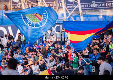Getafe, Spain. 03rd May, 2024. Athletic Club Bilbao fans seen ...