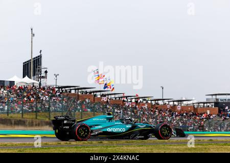 Fernando Alonso (Spain) of Aston Martin prior to practice ahead of the ...
