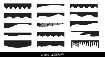 Header bottom divider, border higlight cover template, layout web page ...