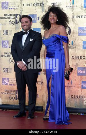 Rome, Italy - May 3, 2024: Denny Mendez attend the red carpet of the ...