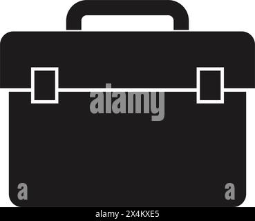 Handle briefcase icon simple vector. Business bag Stock Vector Image ...