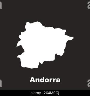 Andorra map icon vector illustration symbol design Stock Vector Image ...