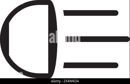 Car light icon vector illustration symbol template Stock Vector Image ...