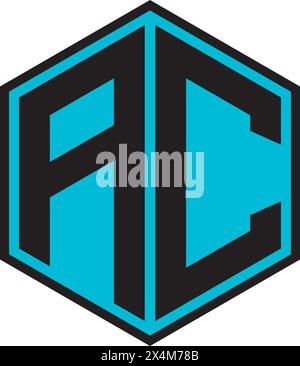 Letter ah connect geometric symbol simple logo vector Stock Vector ...