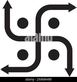 Swastica icon vector illustration symbol design Stock Vector Image ...