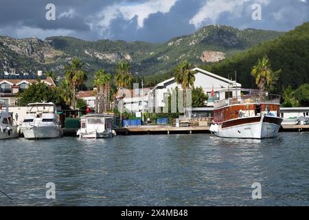 Gocek, Turkey - April 20, 2024: Marina in Gocek. Yachts are in the ...