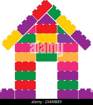 Building block icon vector illustration symbol design Stock Vector ...