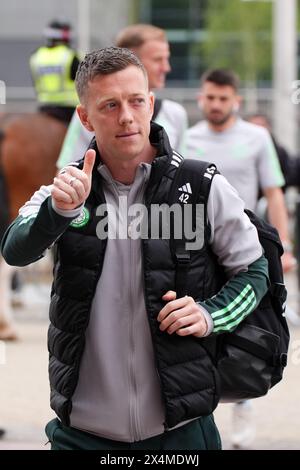 Celtic's Callum McGregor arrives ahead of the William Hill Premiership ...