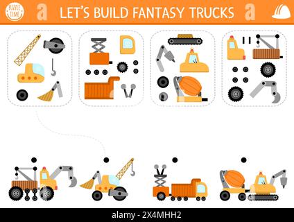 Construction site matching and logical activity with special technics ...