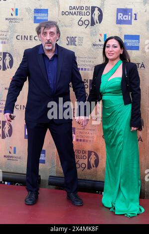 Massimo Ceccherini mit Ehefrau Elena Labate bei der Premiere des ...