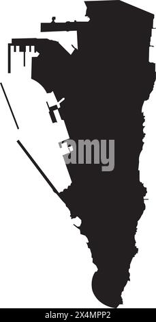 Gibraltar map icon vector illustration symbol design Stock Vector Image ...
