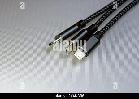 Symbol image standardization of charging cables, different USB plugs ...