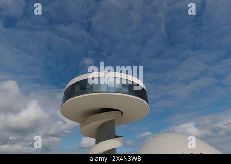 Aviles, Spain-April 18, 2024: The Oscar Niemeyer International Cultural ...
