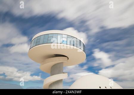 Aviles, Spain-April 18, 2024: The Oscar Niemeyer International Cultural ...