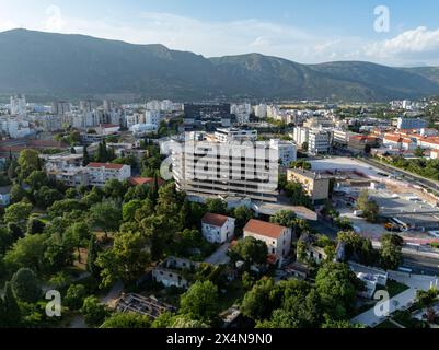 Abandoned stone building bomb remains in Mostar, Bosnia and Herzegovina ...