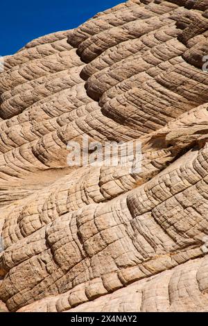 Sandstone bedding at Whiterocks Amphitheater, Snow Canyon State Park ...