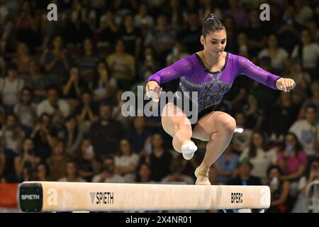 Rimini, Italy. 04th May, 2024. Alice D'Amato (ITA) and the coach Marco ...