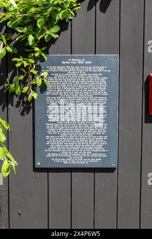 Korean War memorial at the Living Memorial site of Whitehouse Farm ...