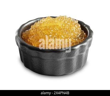 Pike caviar or roe in the bowl on wooden background Stock Photo - Alamy