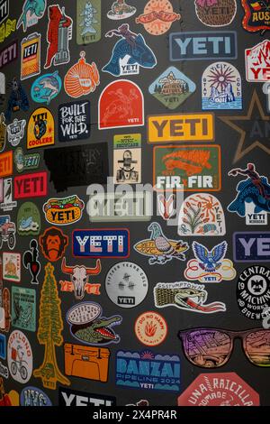 The Yeti sporting goods store sells products for outdoor lifestyle ...