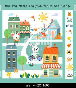 Find the hidden objects in the picture. Educational puzzle game for ...