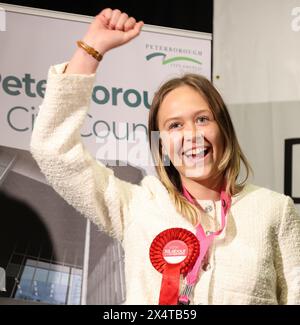 Daisy Blakemore-Creedon, celebrates winning Fletton and Woodston for ...