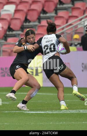 New Zealand's Stacey Waaka during the Women's Rugby World Cup 2025 pool ...