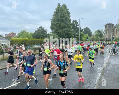 Runners in the Belfast Marathon Stock Photo - Alamy