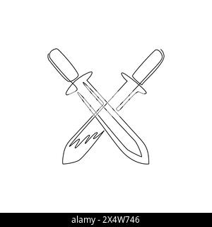 classic realistic medieval european sword broadsword icon symbol vector ...
