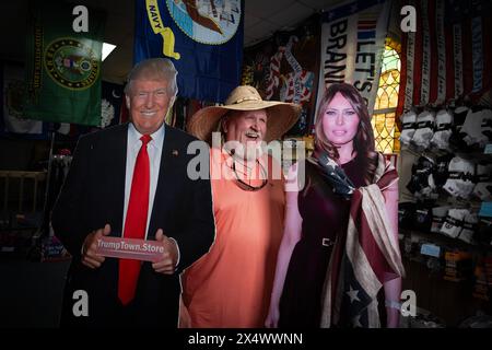 Boones Mill, Virginia, USA. 3rd May, 2024. Whitey Taylor, owner of ...