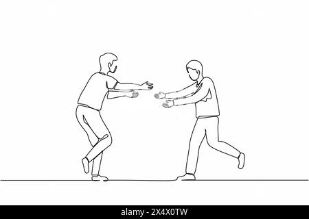 two friends laughing white background illustration Stock Vector Image ...