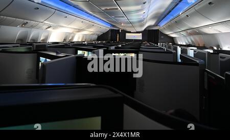 The Suites in BA Club World on a Boeing 777-300 Stock Photo - Alamy