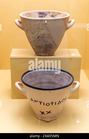 Klepsydra water clock, Agora, Athens, Greece Stock Photo - Alamy