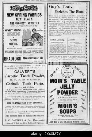 Page of Victorian adverts 1897 Stock Photo - Alamy