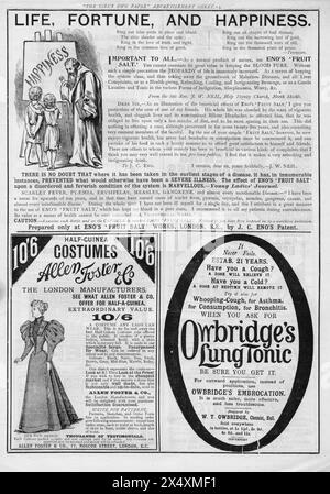 Page of Victorian adverts 1897 Stock Photo - Alamy