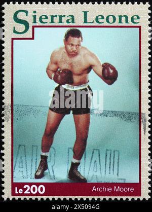 Archie Moore, a celebrated American boxer, poses for a photograph in ...