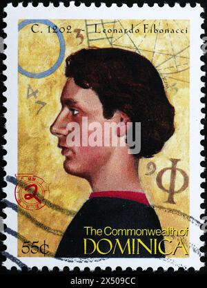 Leonardo Fibonacci. Portrait of the Italian mathematician Leonardo ...