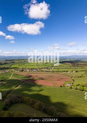 Trellech village and area, Wales Stock Photo - Alamy