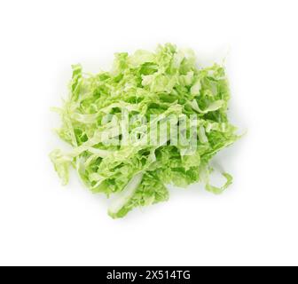 Shredded fresh Chinese cabbage isolated on white Stock Photo - Alamy