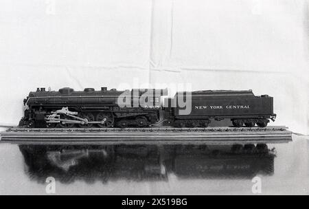 1950s, historical, model steam locomotive, 5405 New York Central. The ...