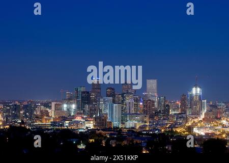 Downtown Denver skyline on Aug. 1, 2009 Stock Photo - Alamy