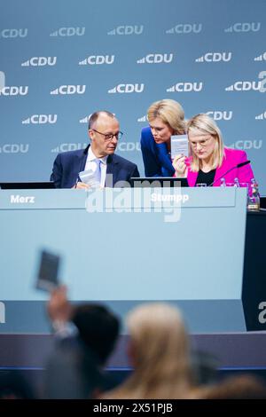 Julia Kloeckner, aufgenommen im Rahmen des Parteitages der CDU Deutschlands 2024 in Berlin, 06. ...