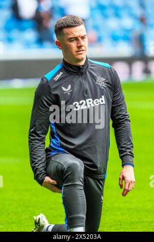 Rangers' Tom Lawrence during a training session at the Rangers Training ...