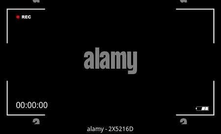 4k camera viewfinder background with transparency. Widescreen ...