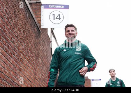 Mason Mount of Manchester United arrives during the Premier League match Crystal Palace vs ...