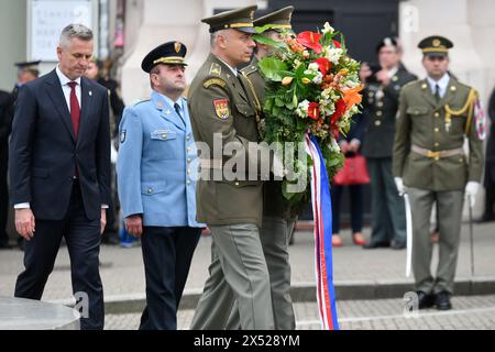 Pilsen, Czech Republic. 06th May, 2025. Grandson of General George S ...