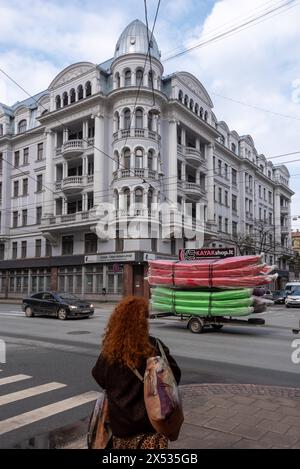 Former headquarters and prison of the Soviet secret service KGB, Riga ...