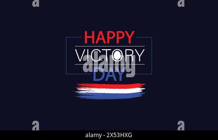 Remembering Victory Day American Flag Illustration Text Inspiration ...