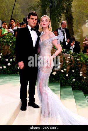 Elle Fanning and Gus Wenner attending the 83rd Golden Globes awards at ...